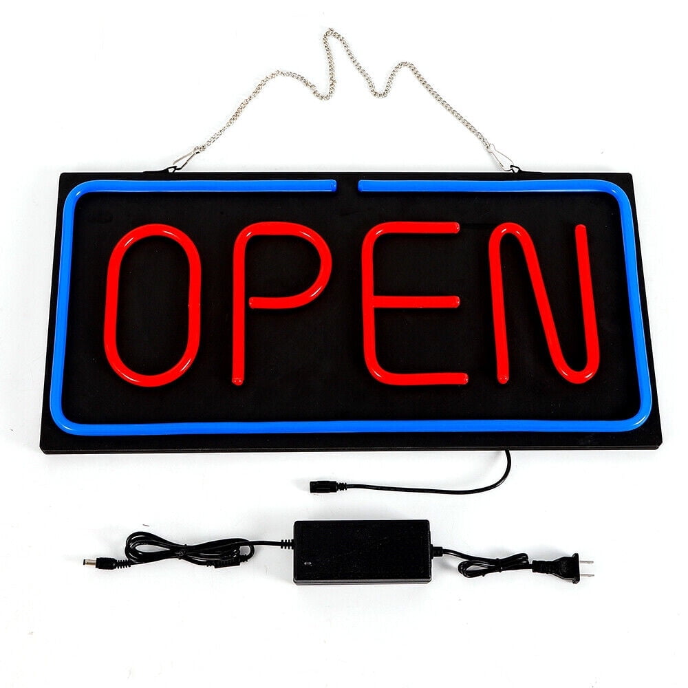 LED Open Sign Bright Neon Light for Restaurant Bar Pub Shop Store ...