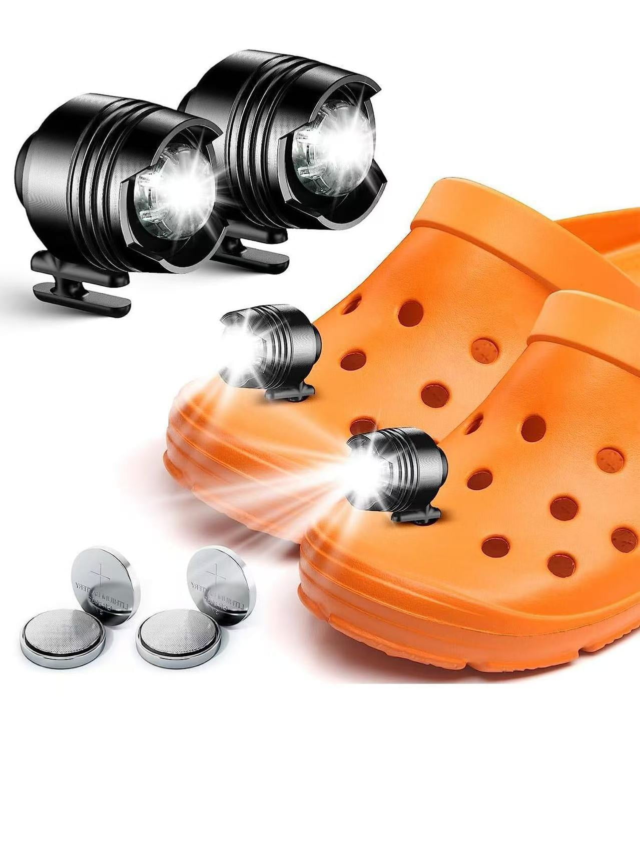 LED Original 2-Headlight Flashlight Attachment for Crocs - Clip-on ...