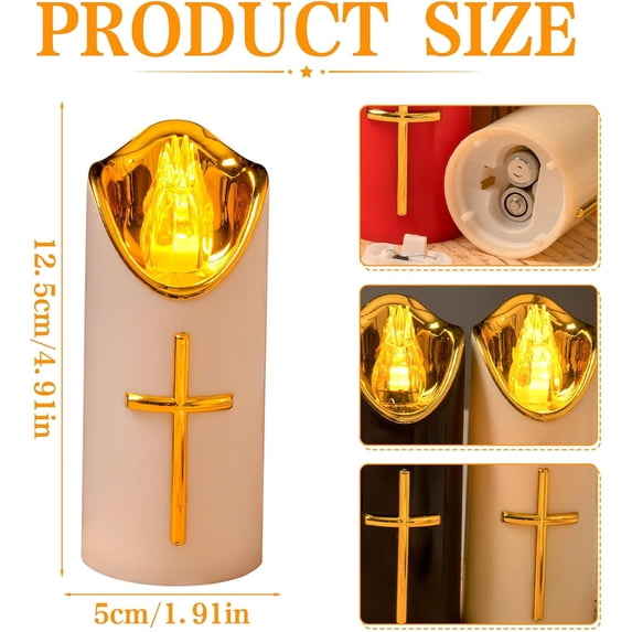 LED Outdoor Flickering Flameless Memorial Light – Battery-Powered ...