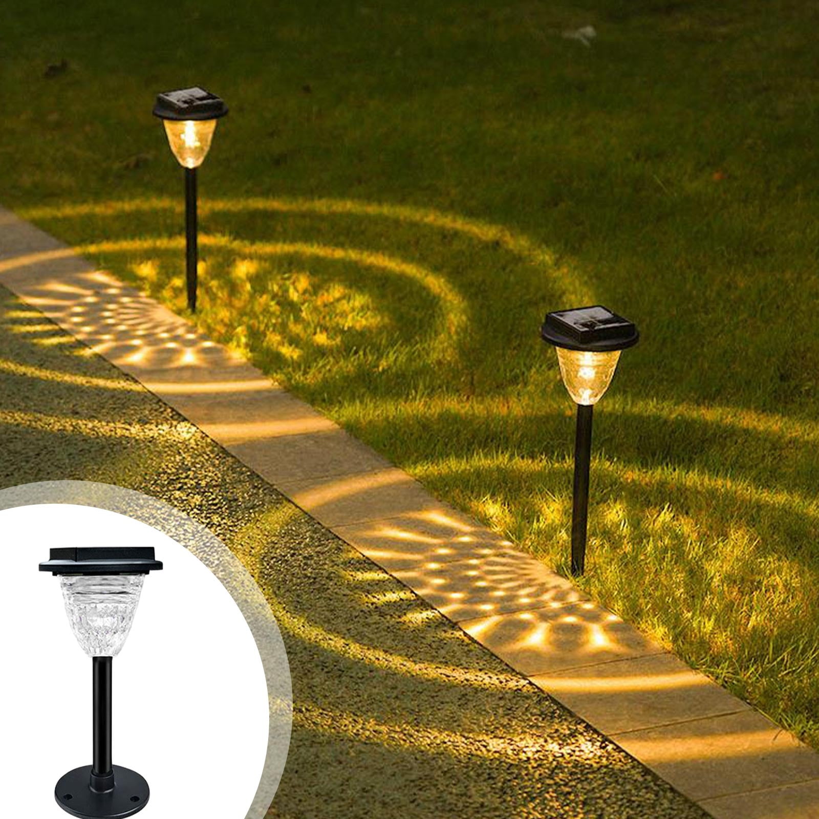 LED Outdoor Landscape Spotlight | Solar Powered Wireless Garden Light ...