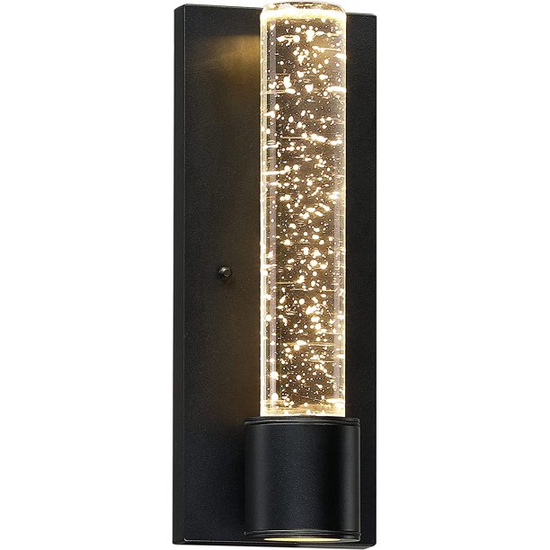 LED Outdoor Light Fixture with K9 Column Crystal Bubble, Wall Mounted ...