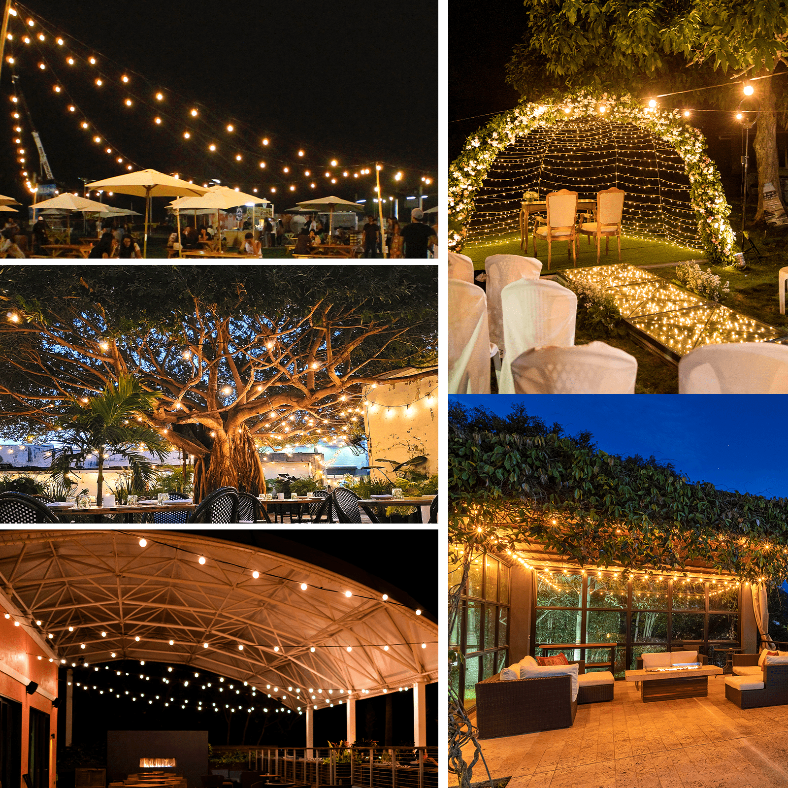 LED SURNICE Solar String Lights(Warm White). 12M/40FT, 100 Bulbs for ...