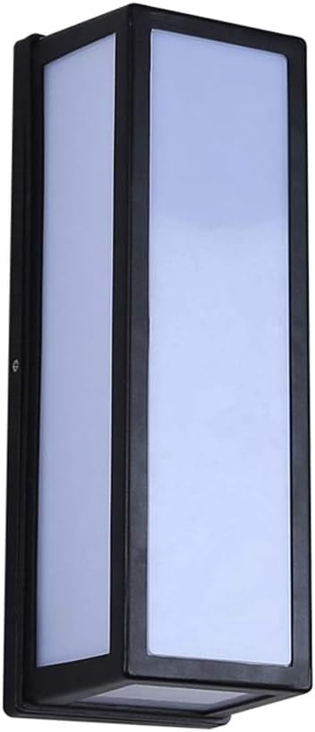LED Outdoor Wall Light IP65 Waterproof Wall Lamp, Black Metal Exterior ...
