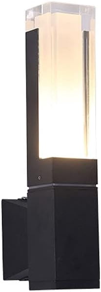 LED Outdoor Wall Lights Mains Powered, IP65 Waterproof Black Aluminum ...