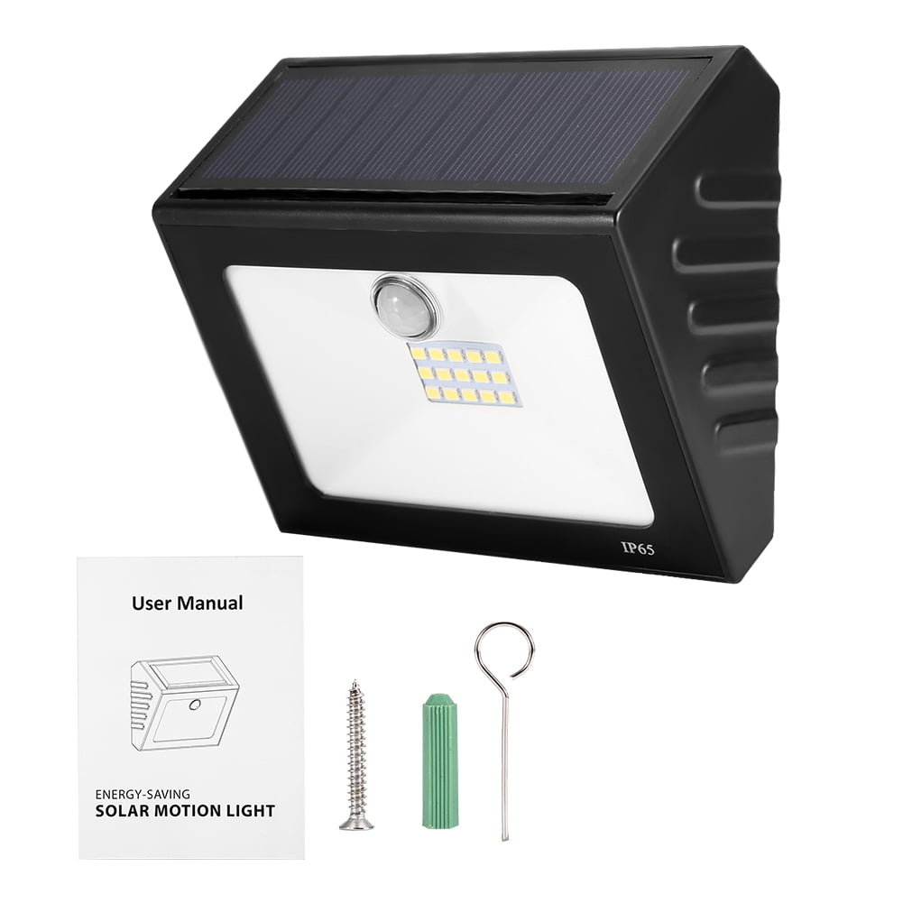 LED Outdoor Waterproof Solar Rechargeable Motion Light Sensor Fence ...