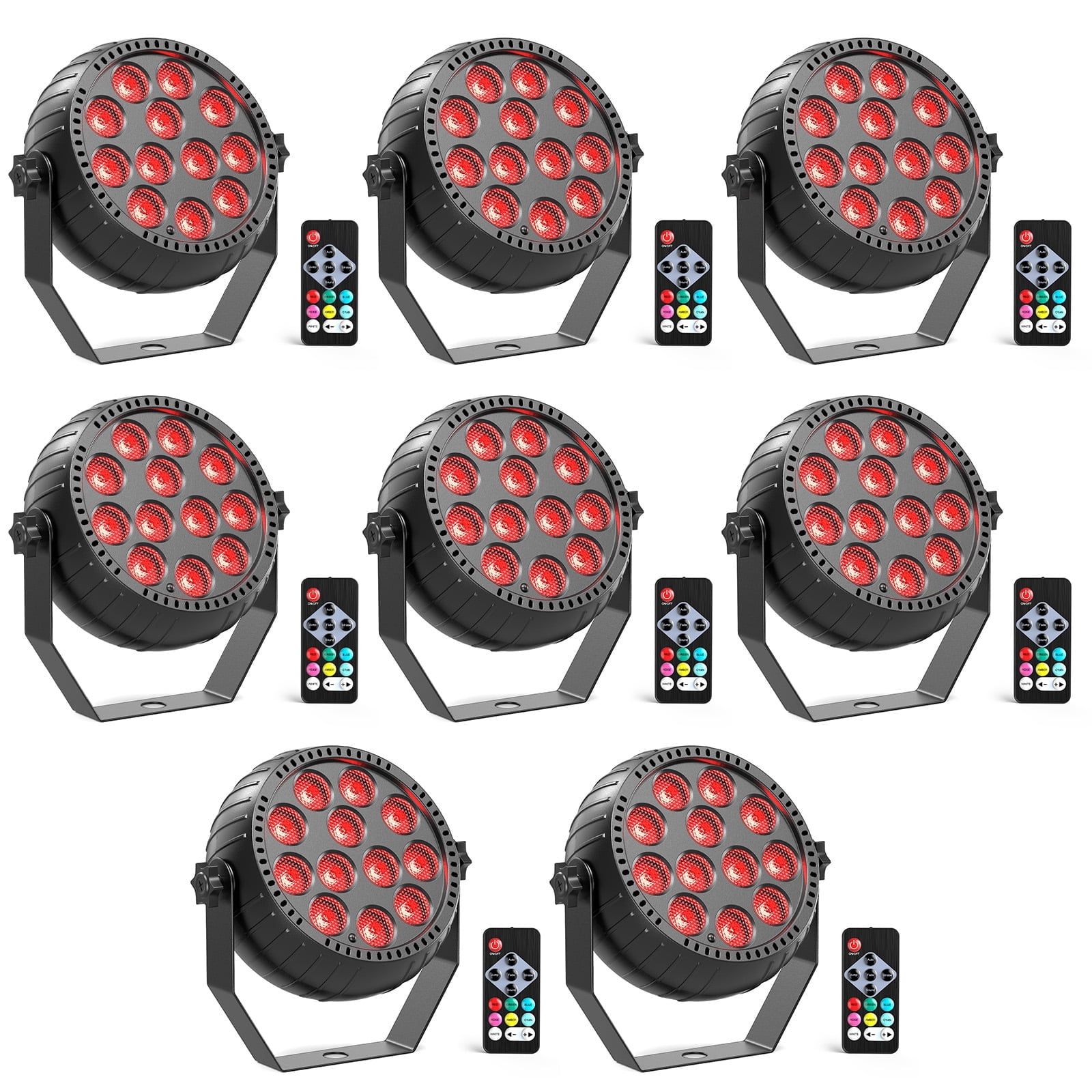 LED Par Lights Rechargeable Stage Light with Remote Control DJ ...