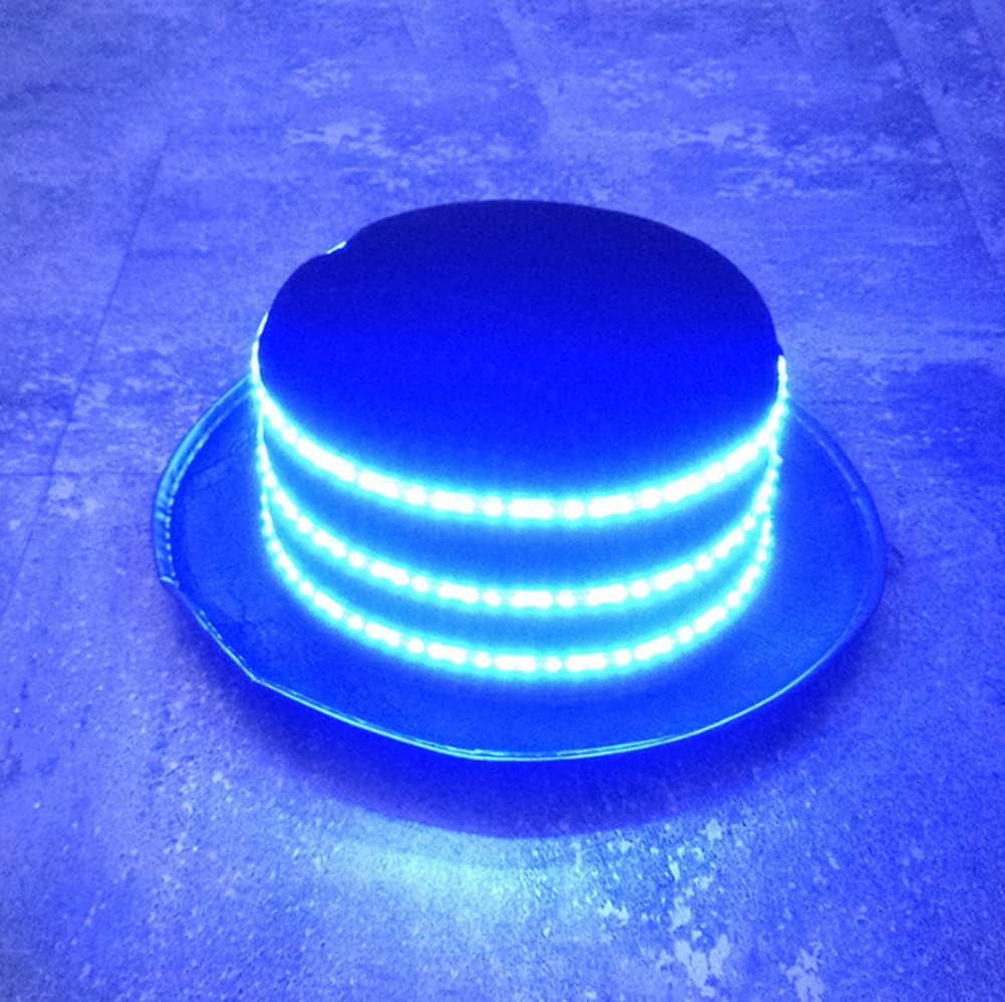 LED Party Hat, LED Disco Top Hat Light Up Hat Flashing Novelty Funky ...