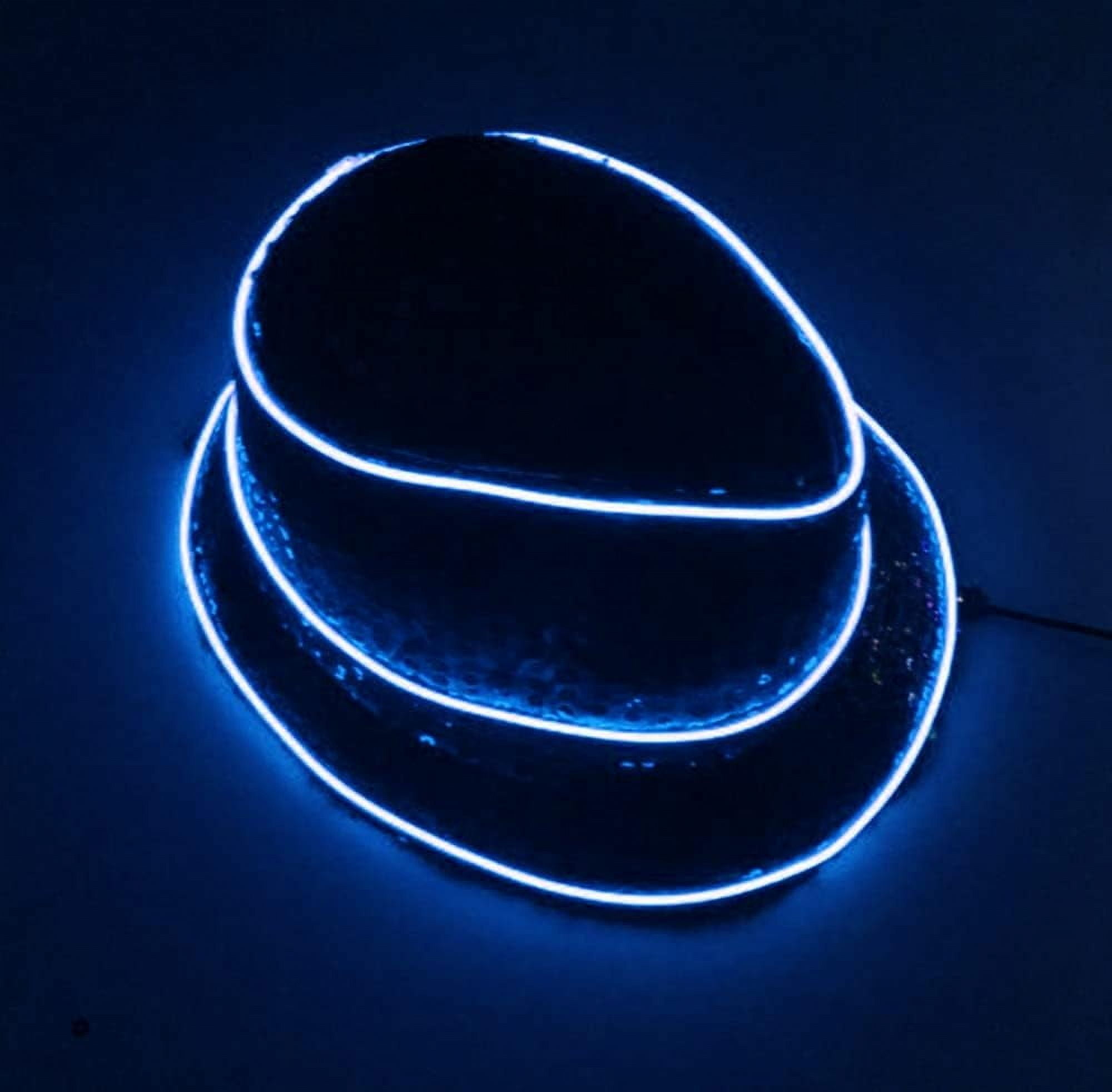 LED Party Hat, LED Disco Top Hat Light Up Hat Flashing Novelty Funky ...