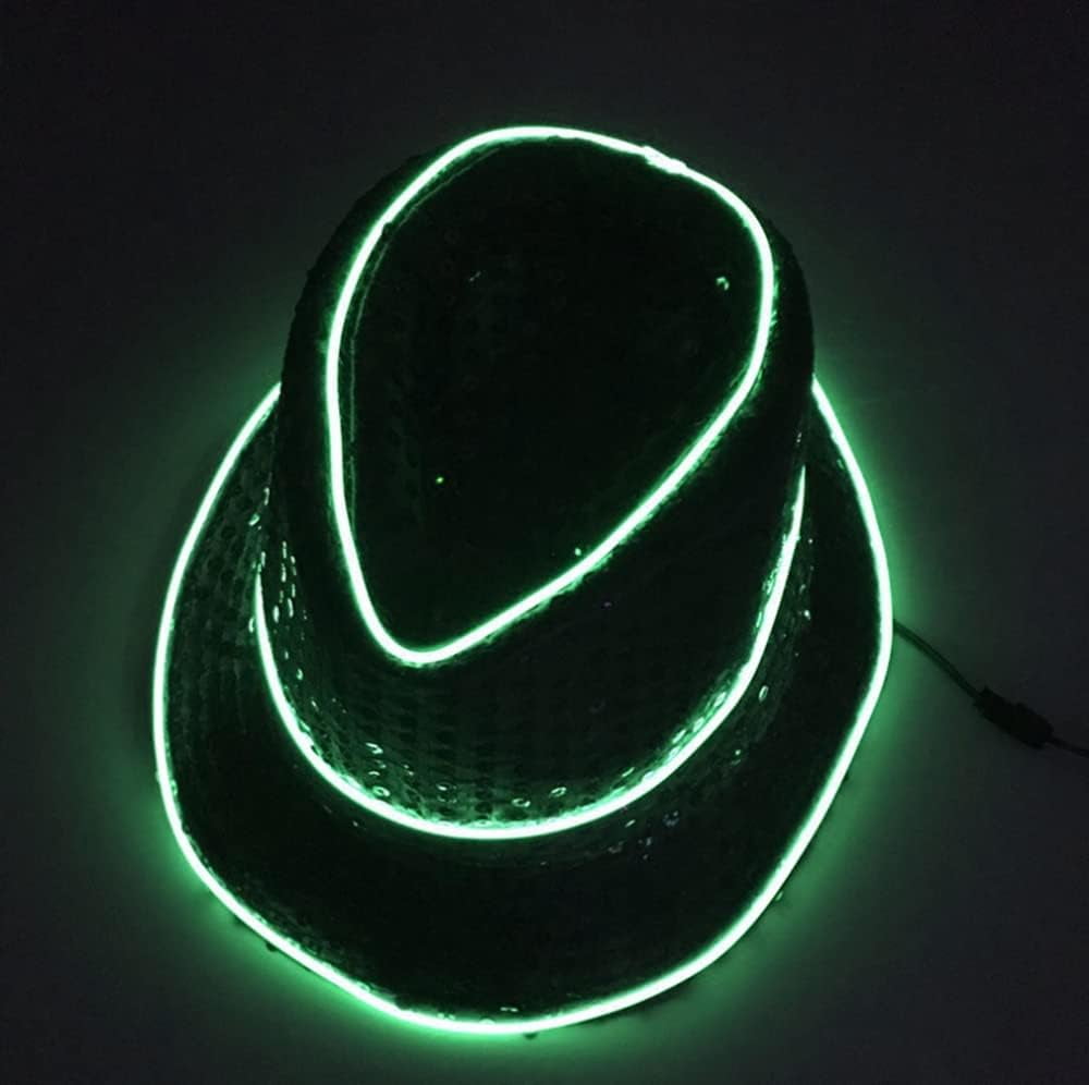 LED Party Hat, LED Disco Top Hat Light Up Hat Flashing Novelty Funky ...