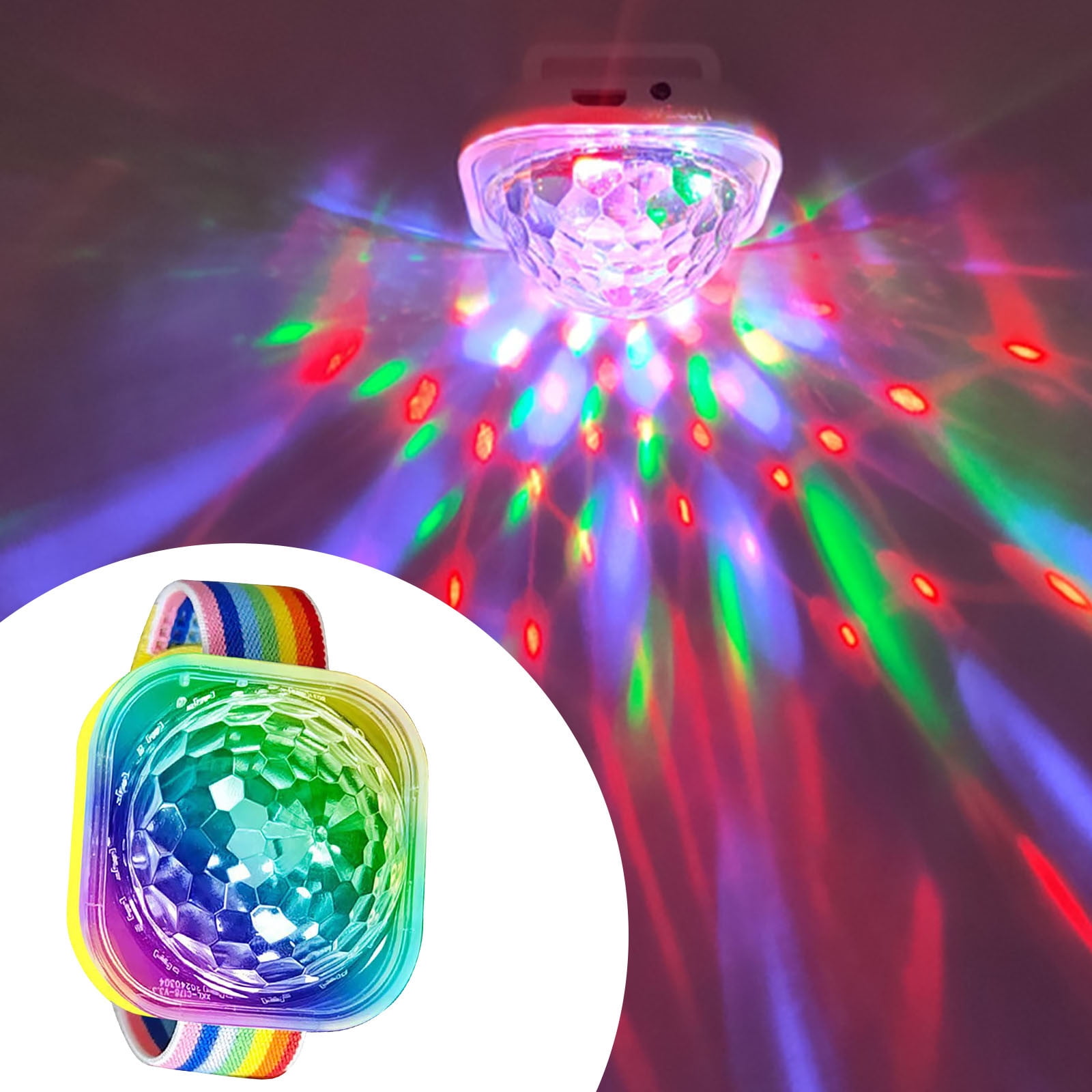 LED Party Wristband Light Rechargeable Waterproof Bounce Dance Bracelet ...