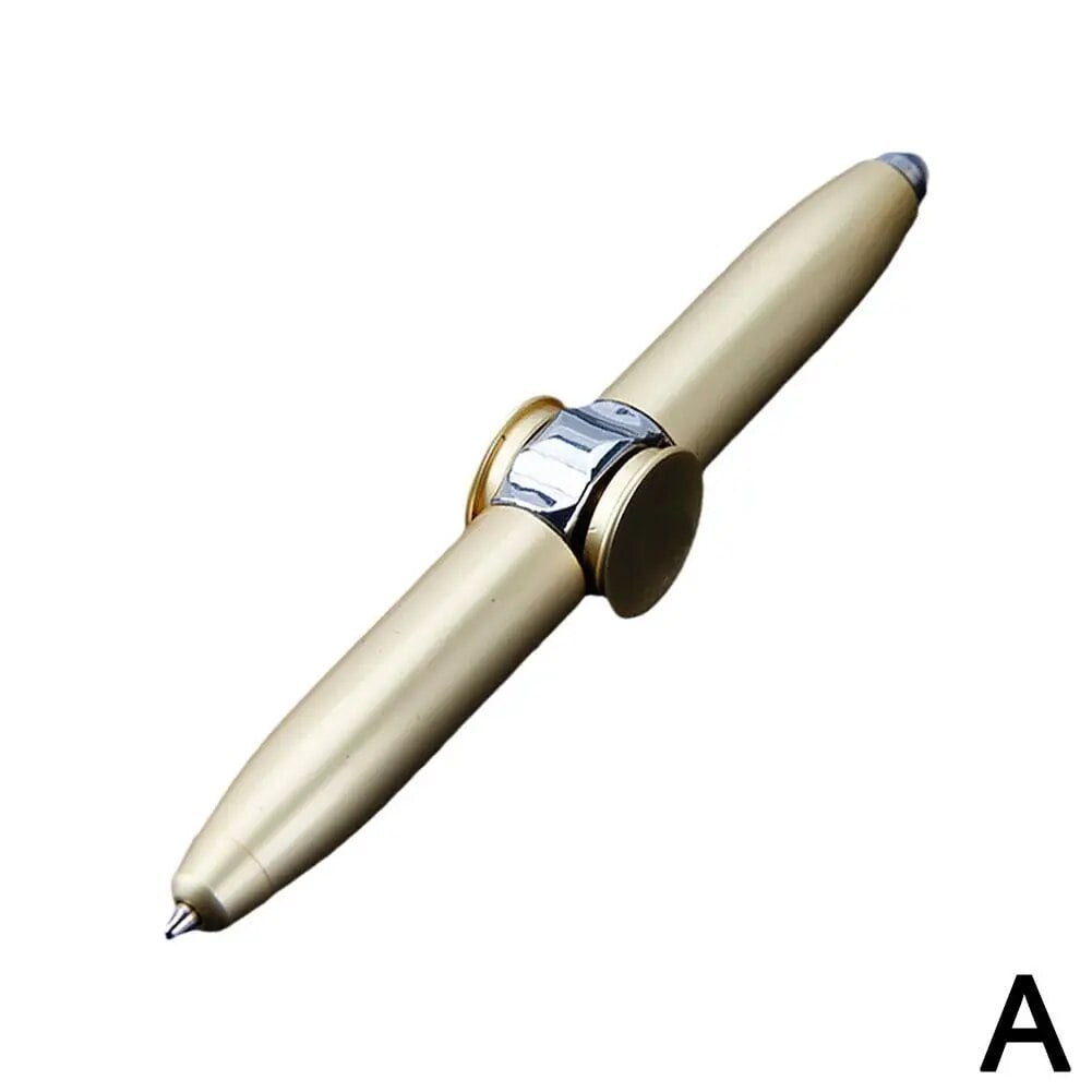 LED Pen Ball Pen Fidget Spinner Pressure Student Gift Ballpoint Pen ...