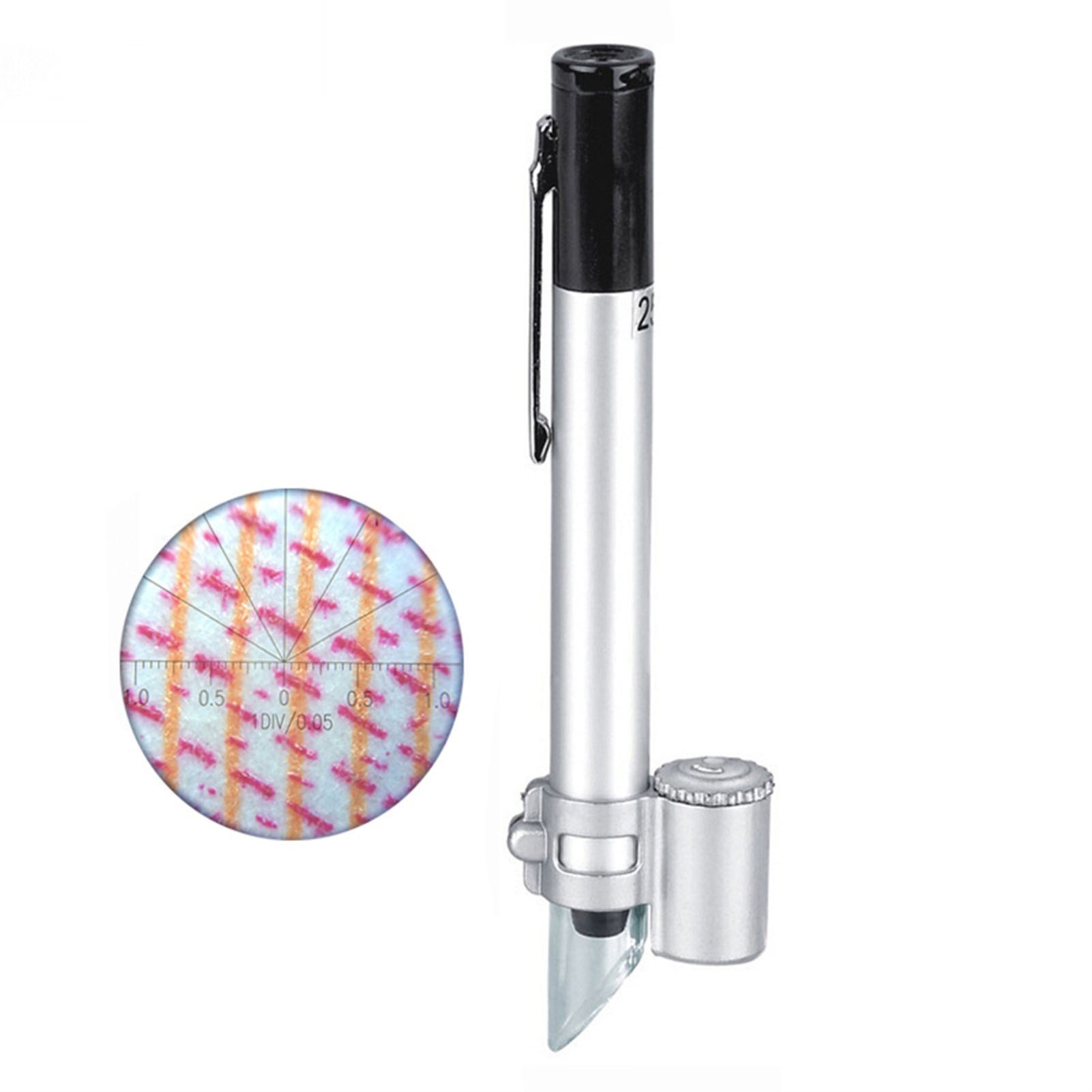 LED Pen Microscope,50X Magnifier Illuminated Pocket Microscope with or ...