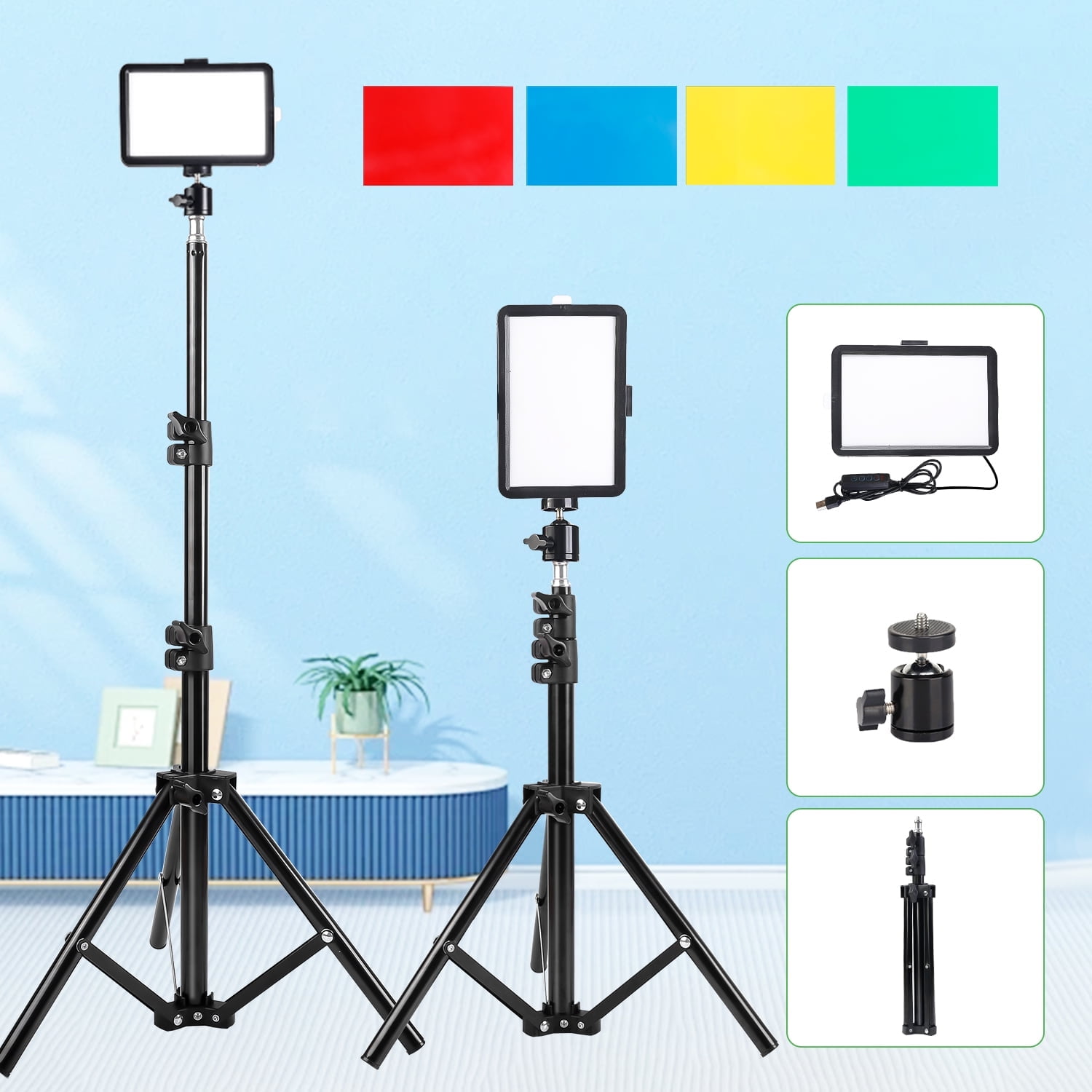 LED Photo Video Light Ci-Fotto Dimmable 5600K USB LED Continuous Light ...