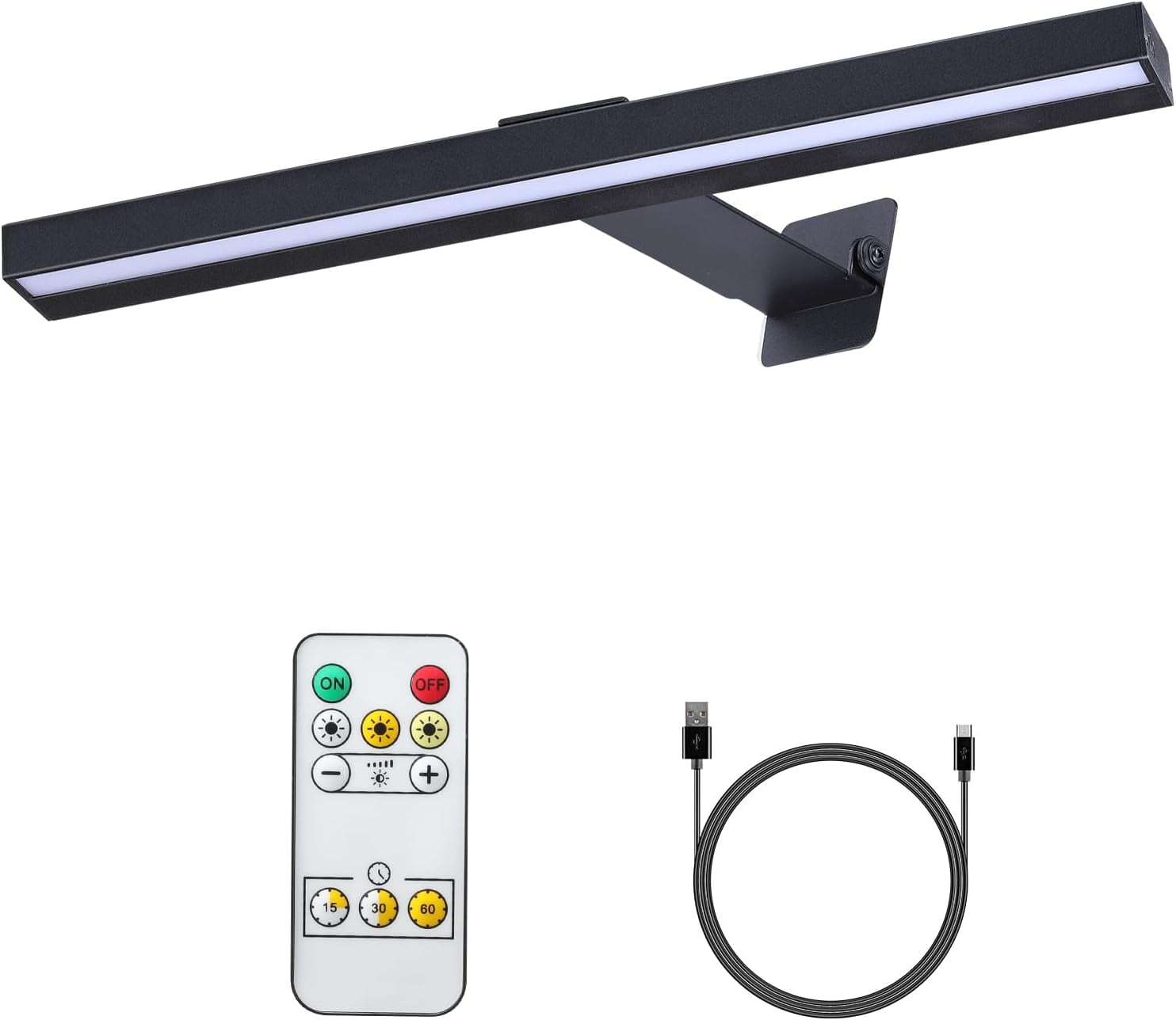 LED Picture Light 16in with Remote,Dimmable and Timer Picture Lights ...
