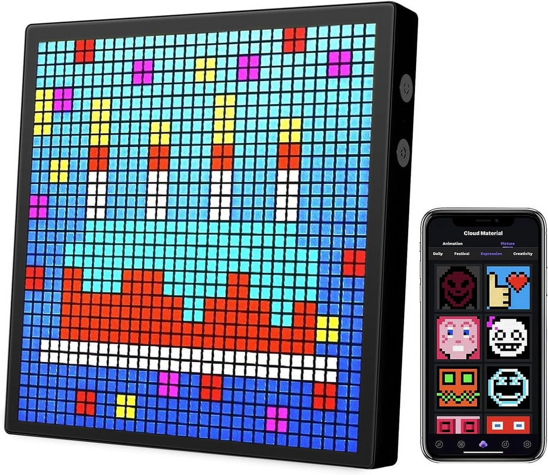 LED Pixel Display, 32 x 32 LED Programmable Pixel Art with APP Control ...