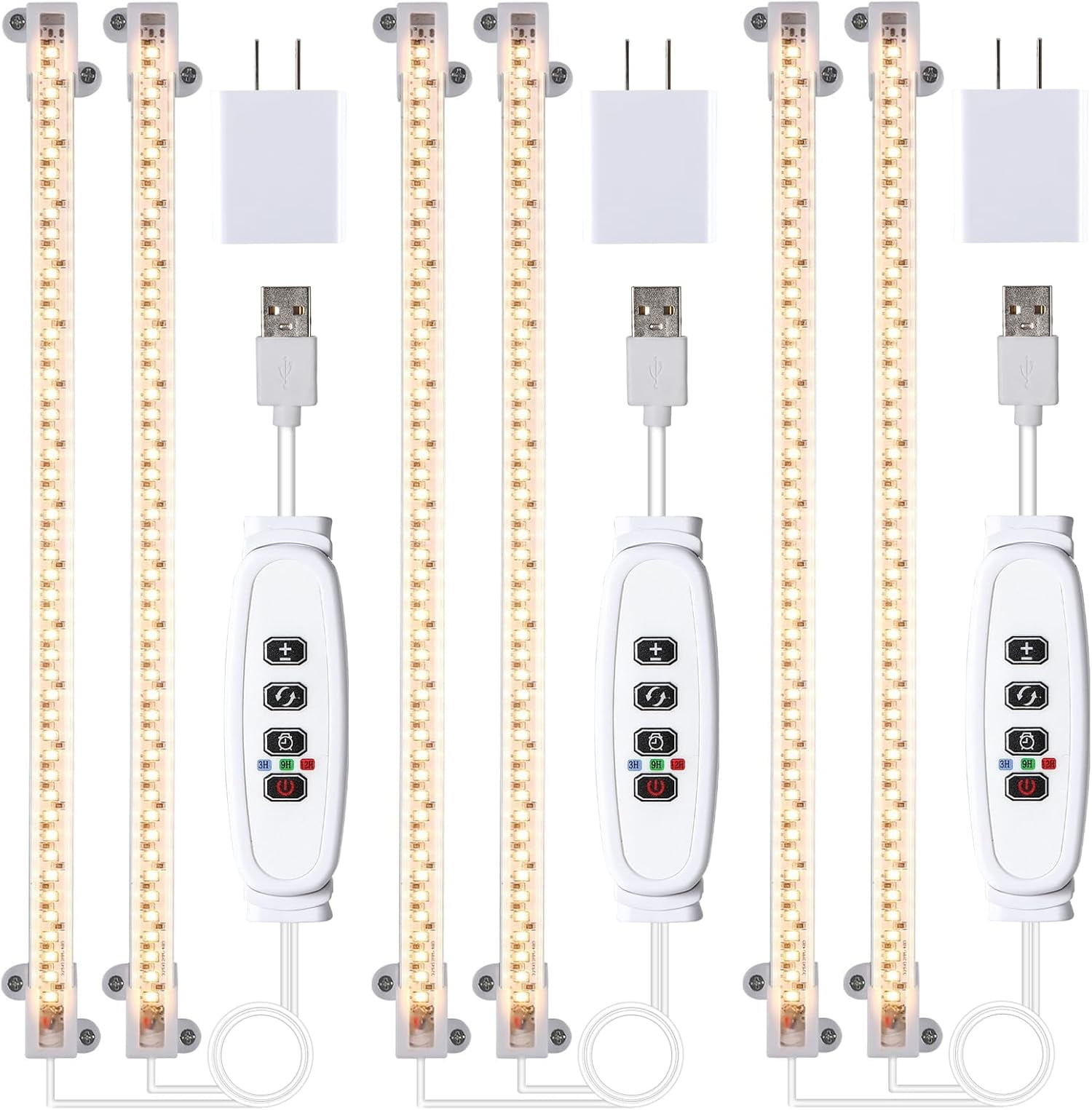 LED Plant Growing lamp, 3000K Full Spectrum Grow Light Strips for ...