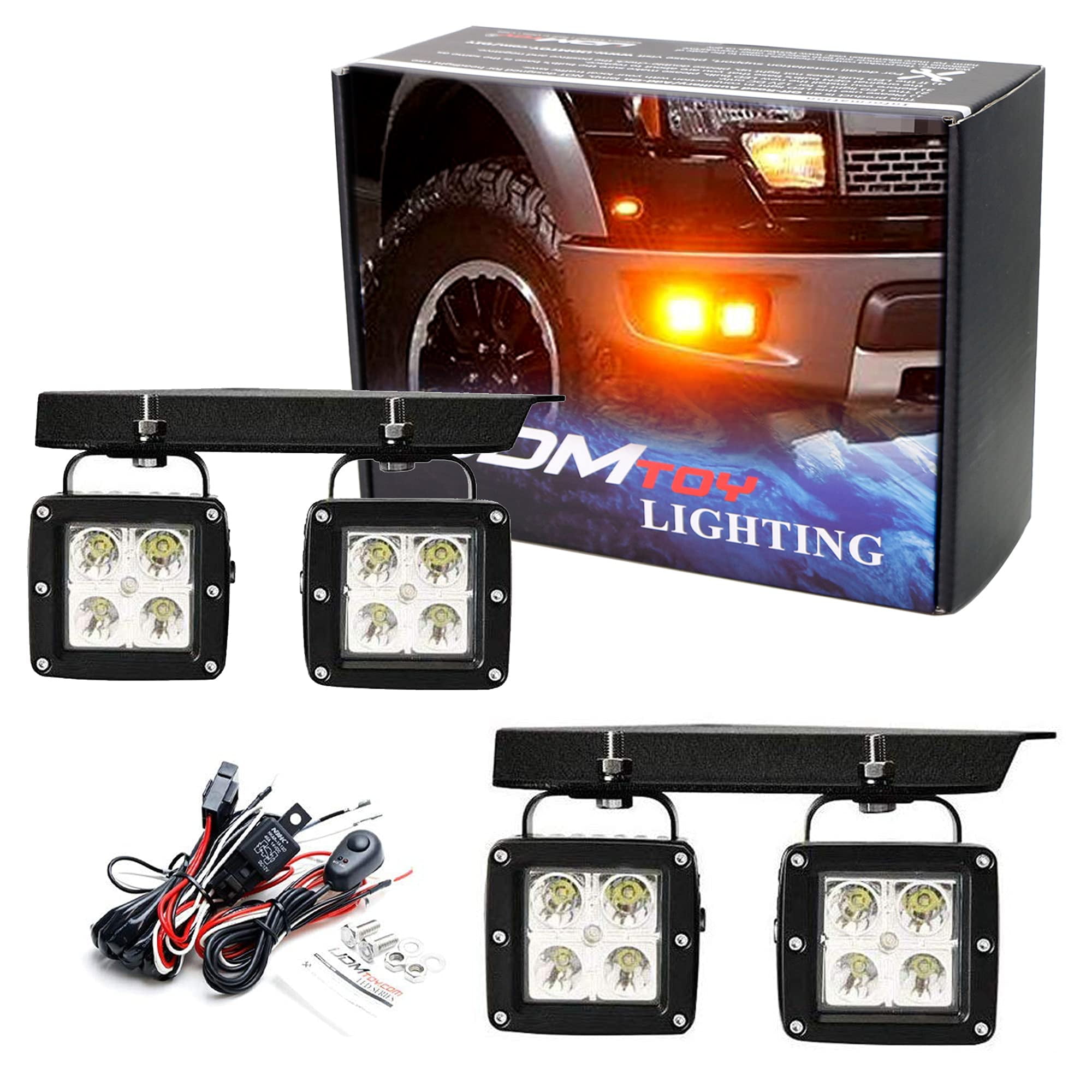 LED Pod Light Fog Lamp Kit For 2010-14 Ford SVT Raptor, Includes (4 ...