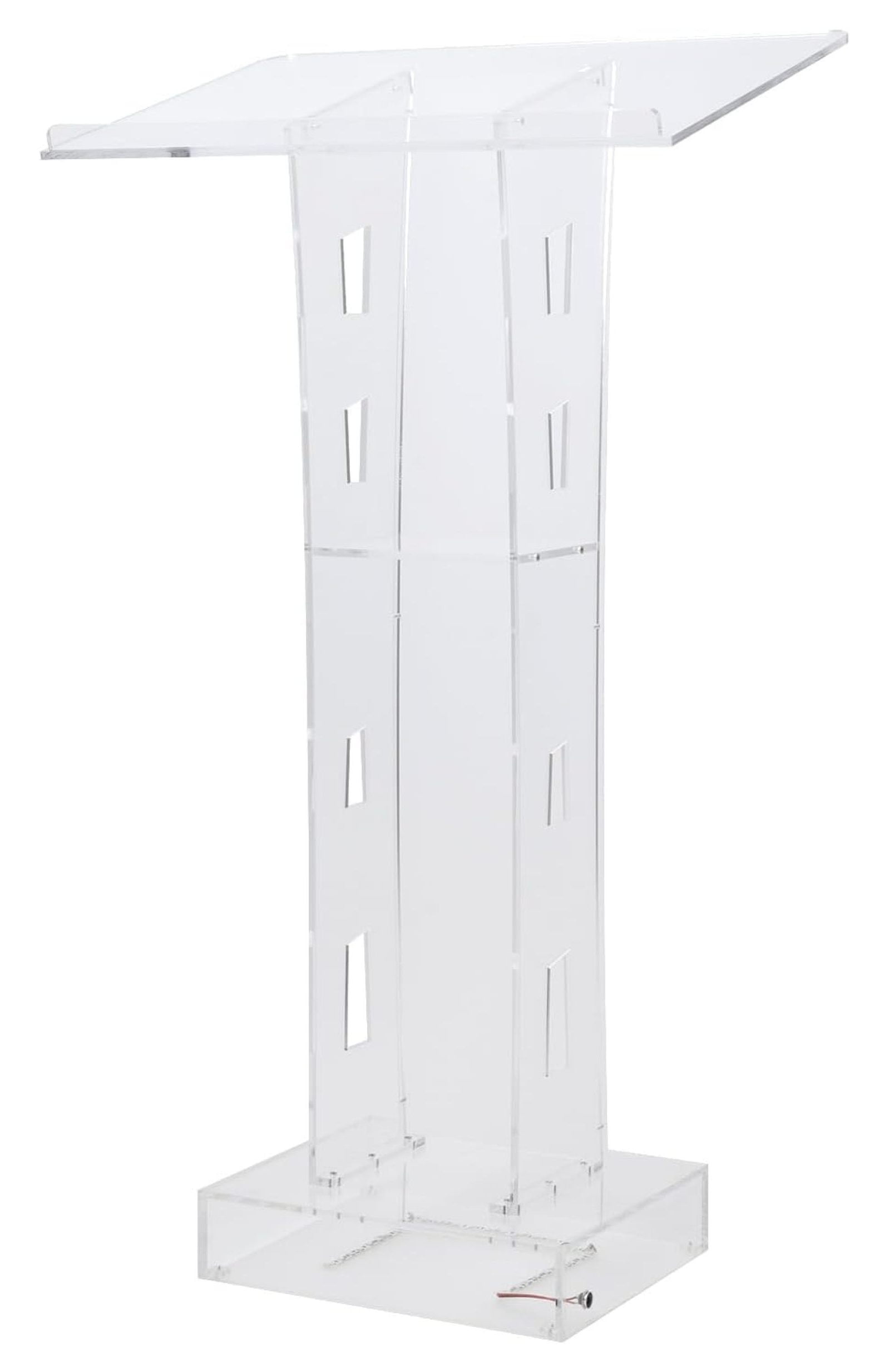 LED Podium 43.2'' H Clear Podium Stand Church Lectern,Conference Pulpit ...