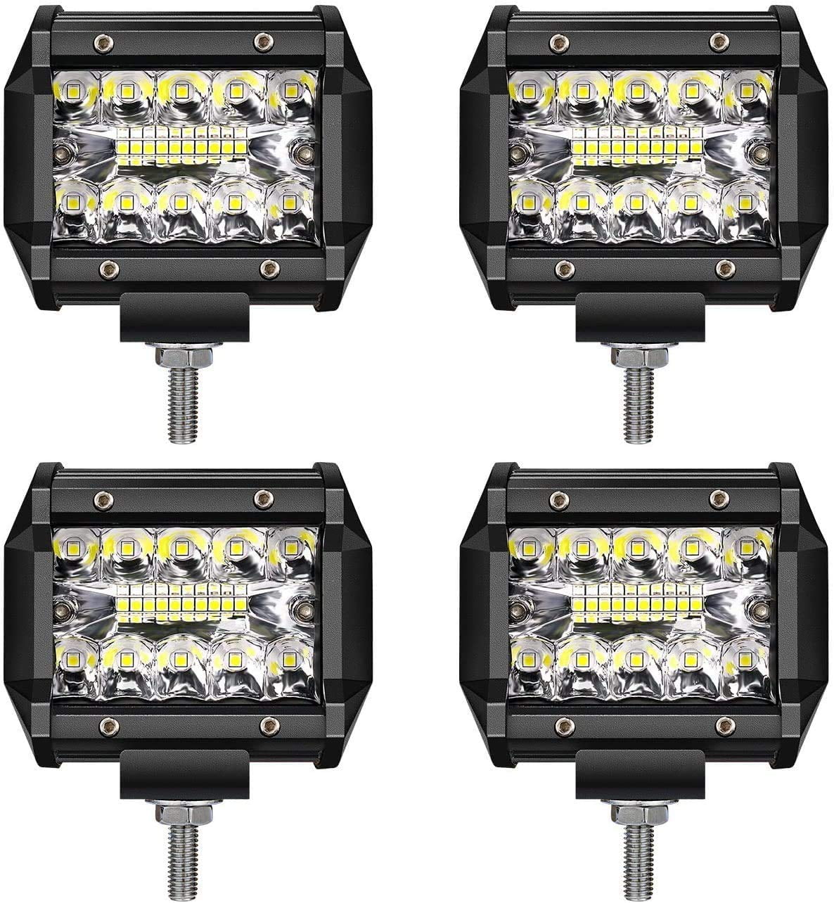 LED Pods ,TURBO SII RRF12 4 Inch 60W Led Light Bar Spot Flood Combo Off ...