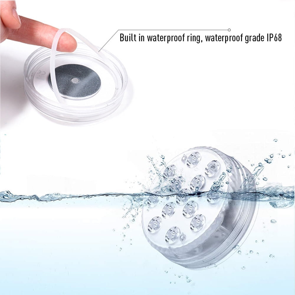 LED Pool Light, Remote Control Dive Light 16 Color Underwater Light for ...