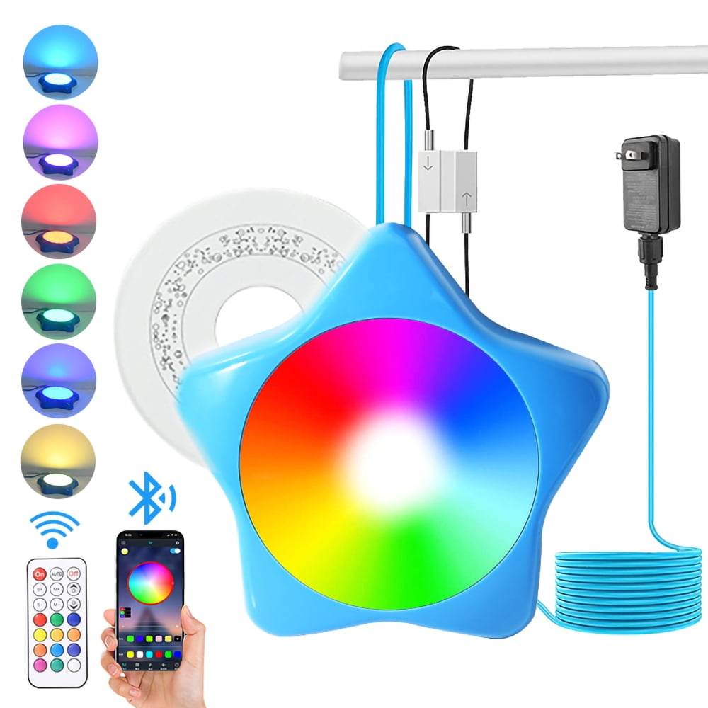 LED Pool Lights with APP Control, RGB Magnetic Dimmable Submersible LED ...