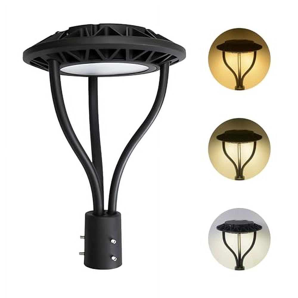 LED Post Top Light with Dusk to Dawn Photocell, 4 Wattage Selectable ...