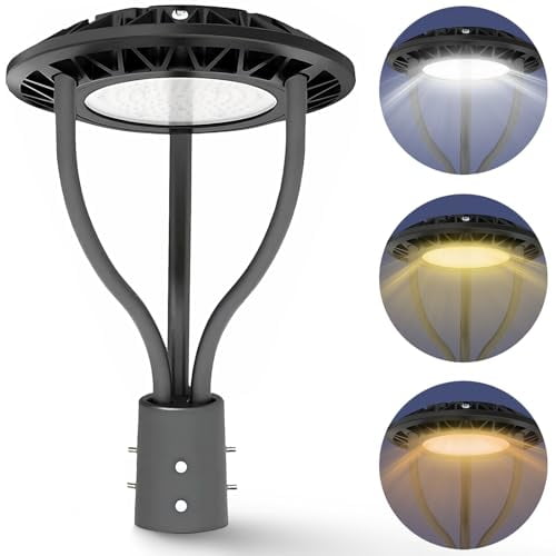 LED Post Top Light with Photocell, 80W/100W/120W/150W Power Tunable ...