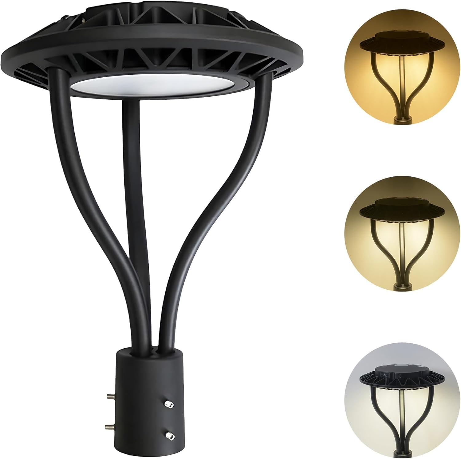 LED Post Top Pole Lights with Dusk to Dawn Photocell, 80W/100W/120W ...