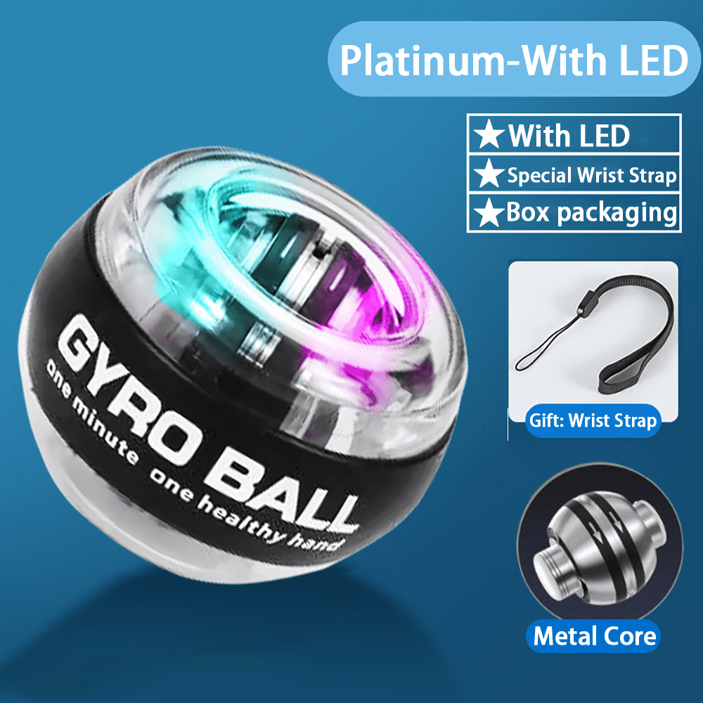 LED Powerball Wrist Trainer Ball Wrist Strengthener Gyro Self-Starting ...
