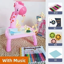 Drawing Projector Table Kids Art Toy with Light Music Smart Projection ...