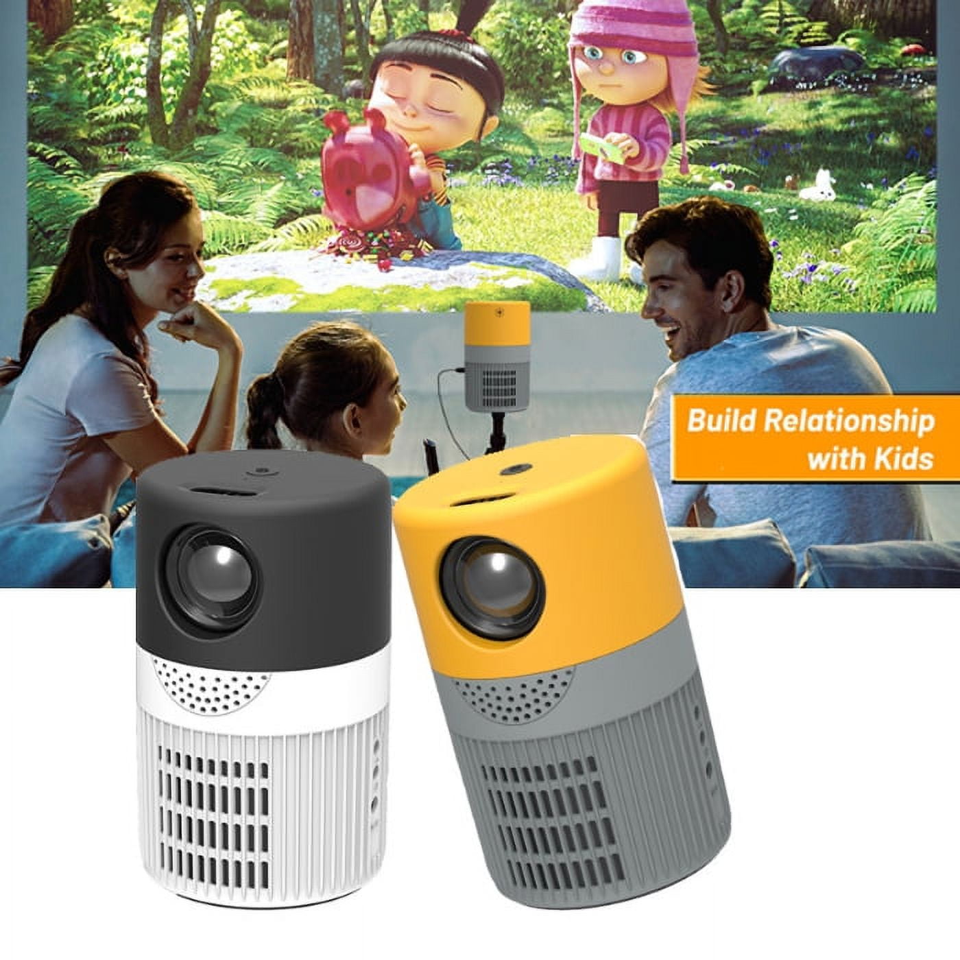 LED Projectors Same Screen Home Cinema Movie Portable Projector Support ...