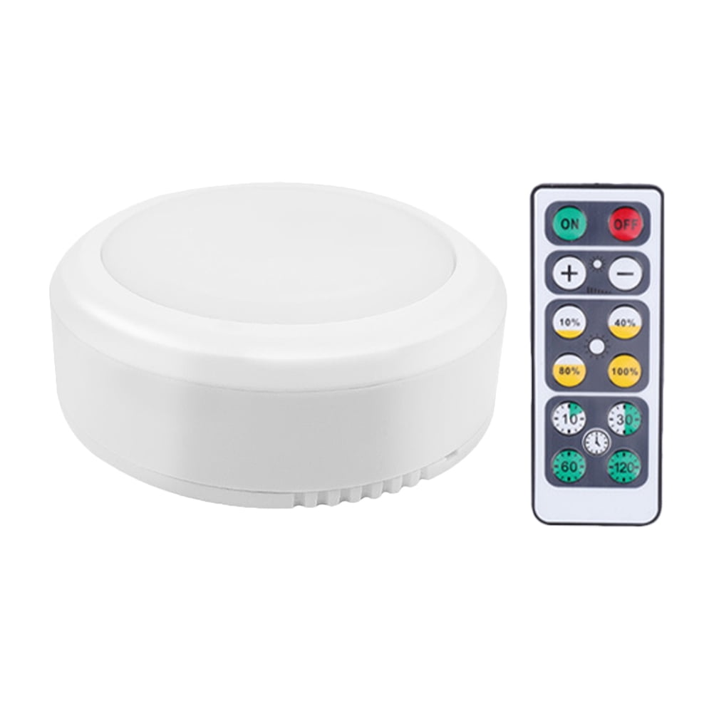 LED Puck Light Operated LED Push Lights with Wireless Remote Under ...