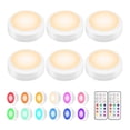 LED Puck Lights with Remote Control, RGB 13 Color Changing Under ...