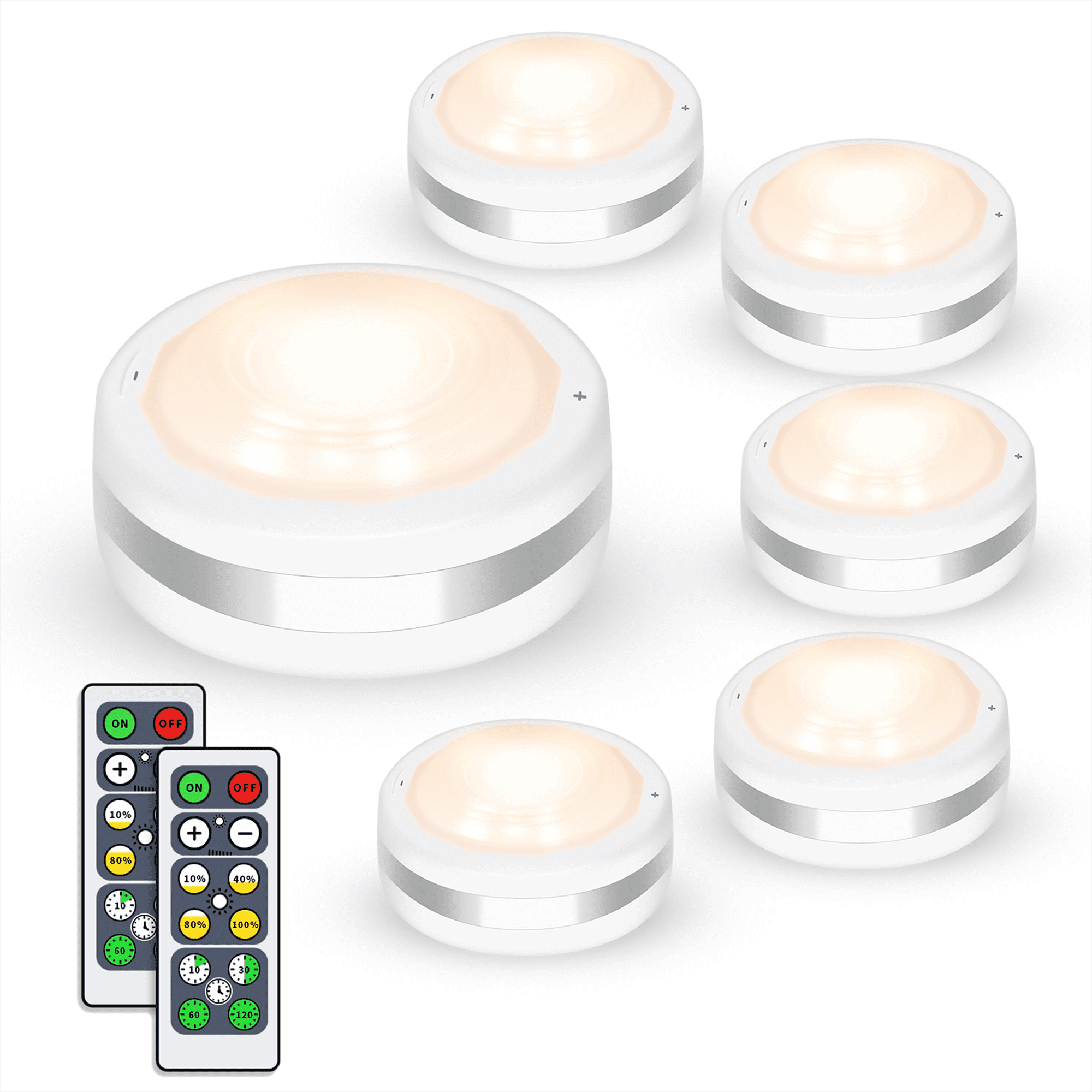 LED Puck Lights, Wireless Puck Lights with Remote, Led Puck Lights with ...