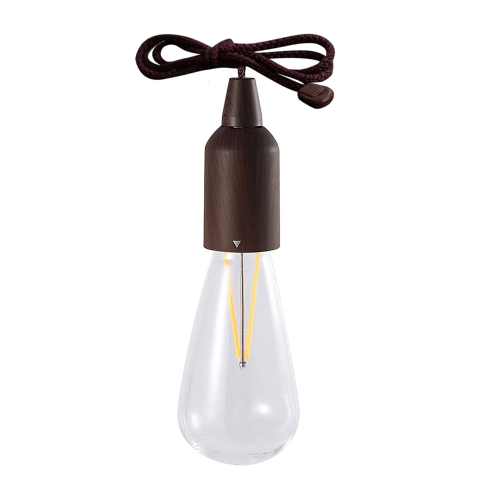 LED Pull Cord Light Bulb Portable Hanging Lantern Battery Operated for ...