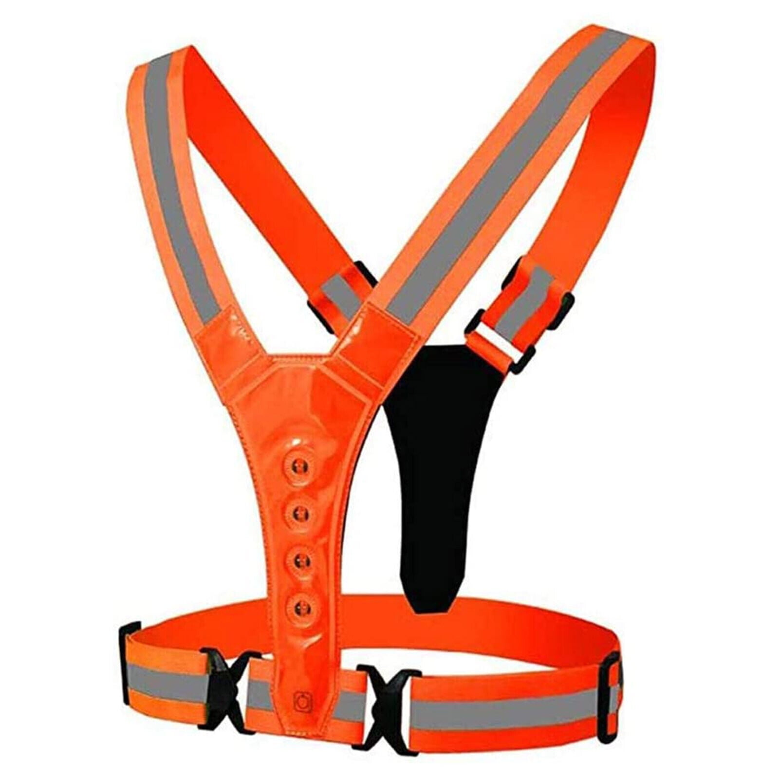 LED REFLECTIVE VEST, ADJUSTABLE RUNNING NIGHT SAFETY VEST, SAFETY GEAR ...