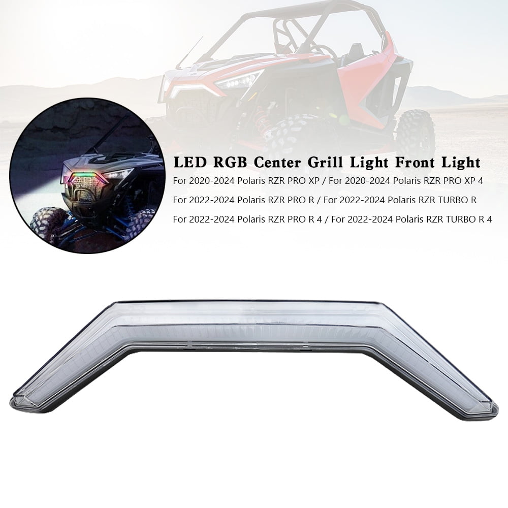 LED RGB Center Grill Light Front Accent Light For Polaris RZR PRO XP ...