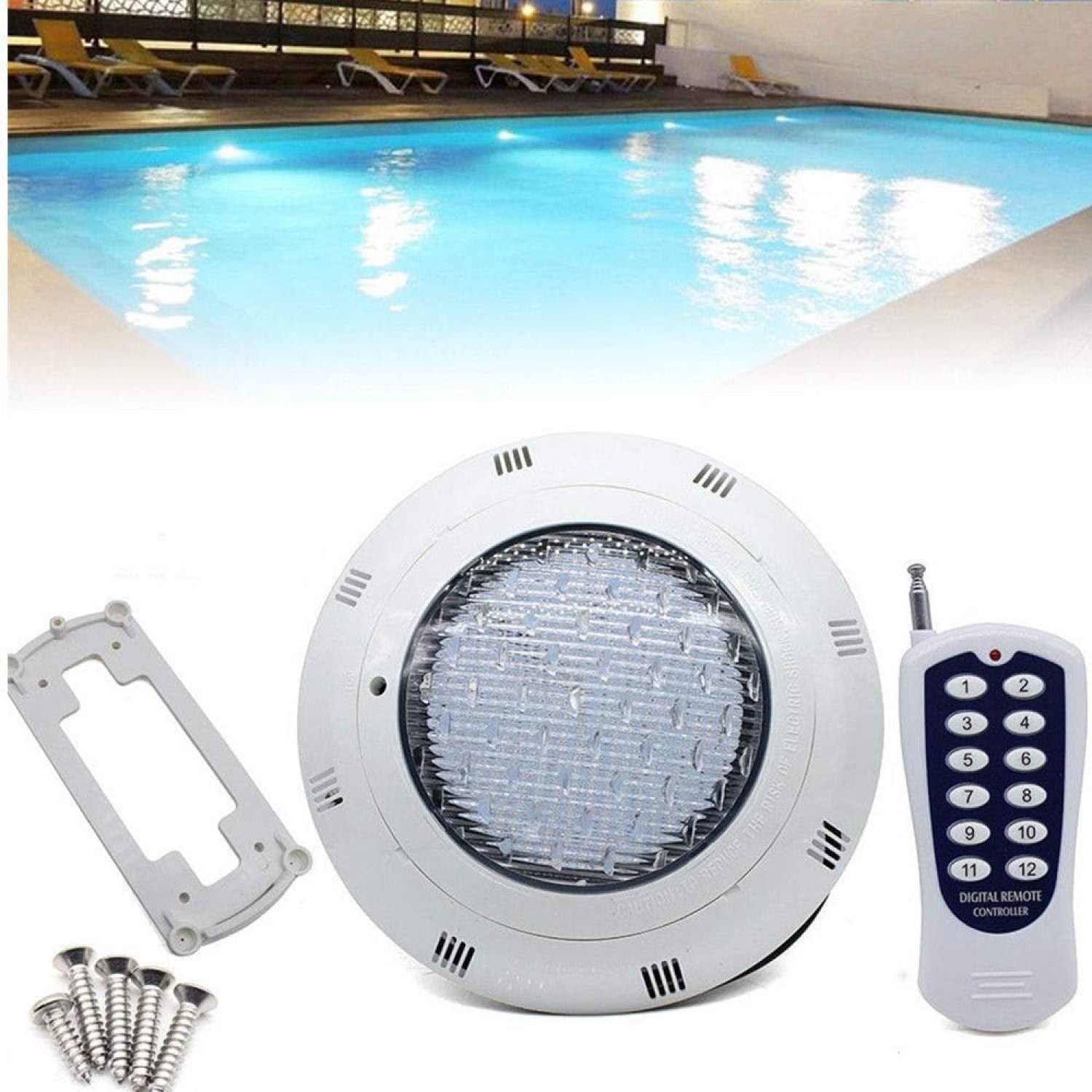 LED RGB Underwater Swimming Pool Light 45W 12V AC/DC 304 Stainless Steel Color Changing Surface ...