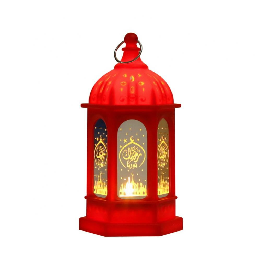 LED Ramadan Mubarak Lantern, Retro Arabian Night Light Ramadan ...