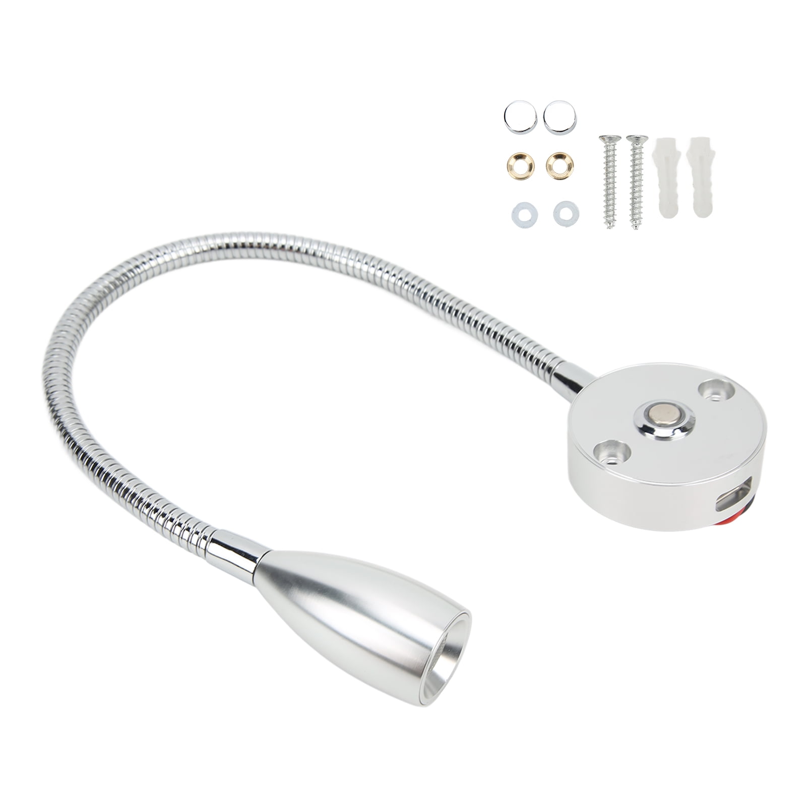 LED Reading Light 3W Wall Mount Reading Lamp Flexible Gooseneck 3 Color ...