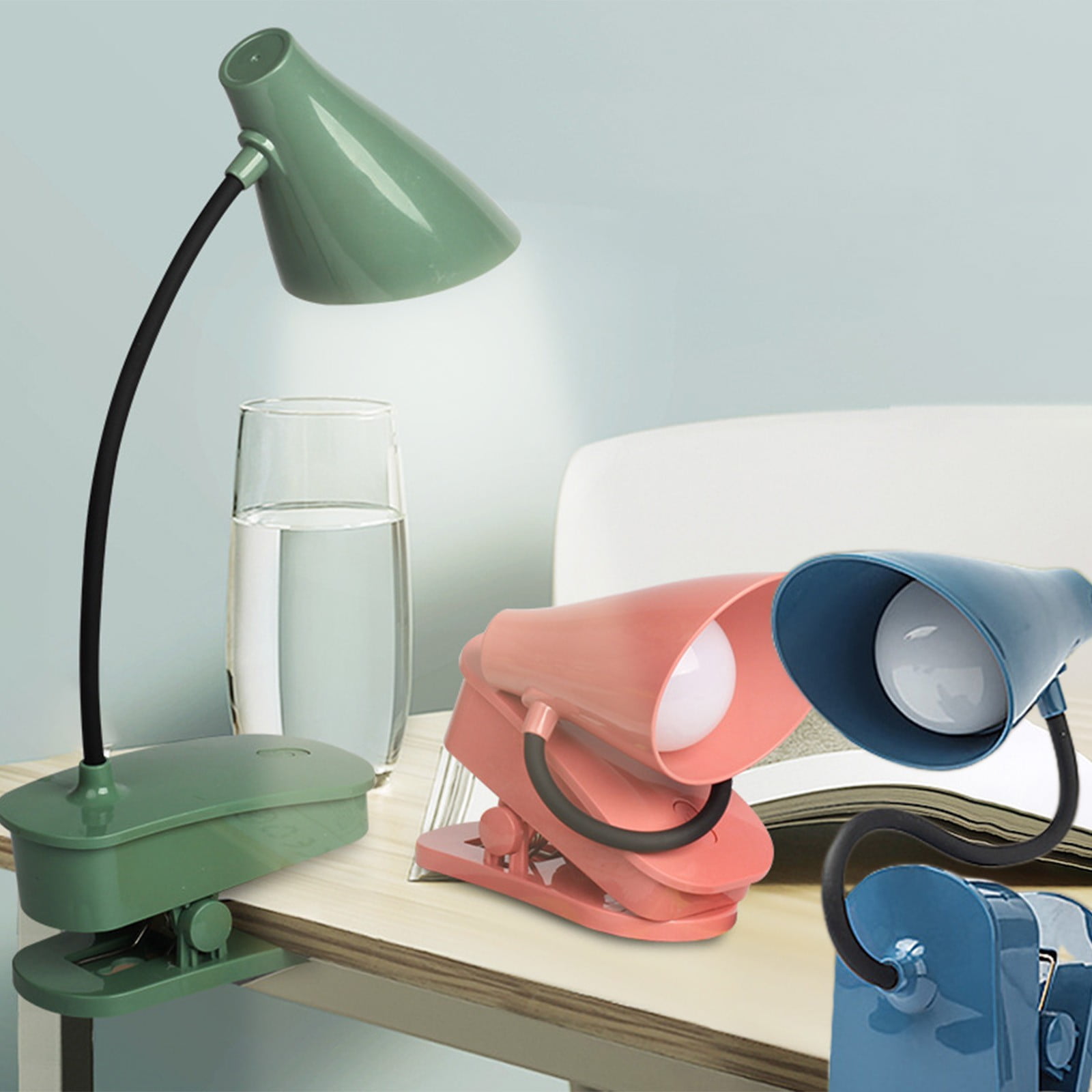 LED Reading Light with Clip USB Rechargeable Book Lights, Eye ...