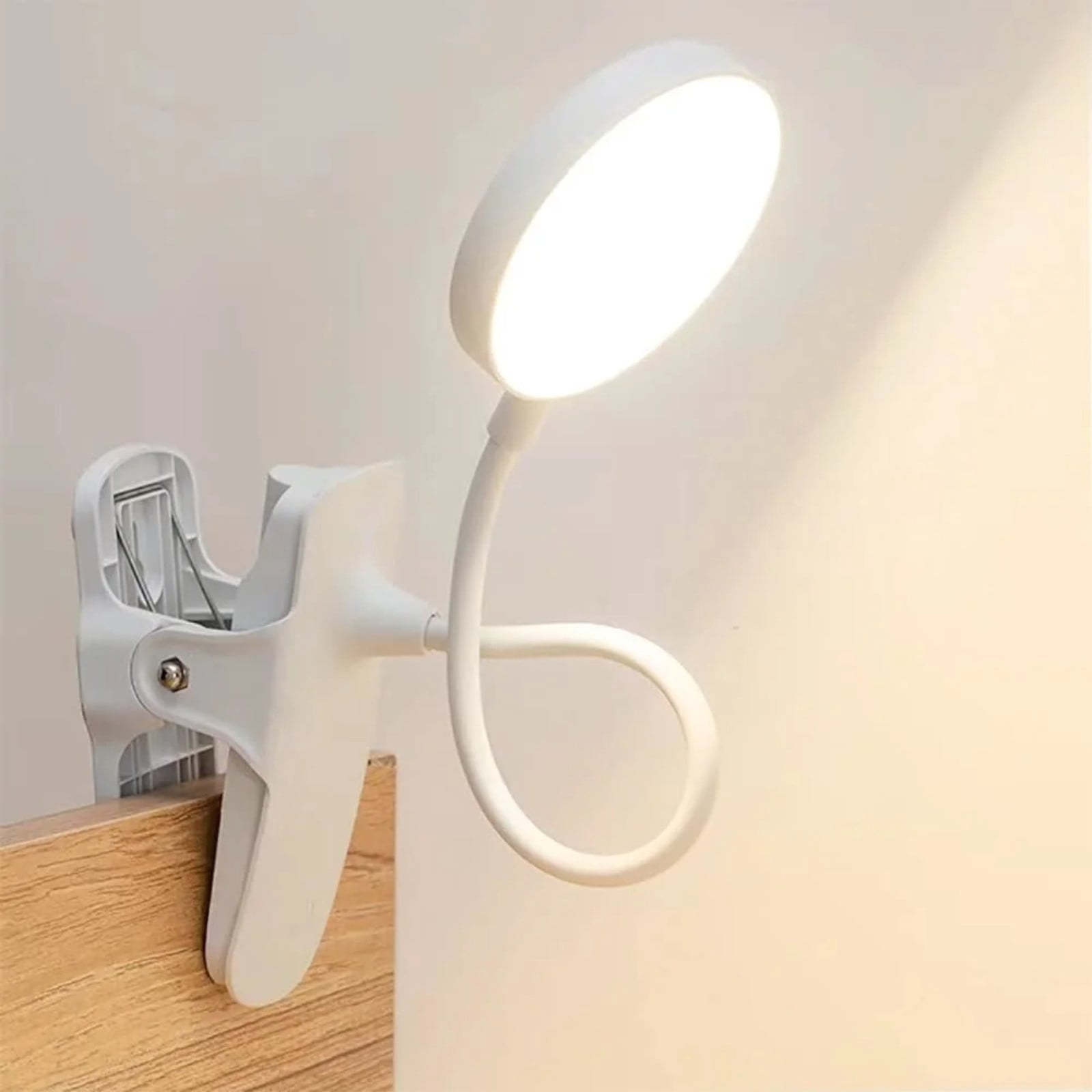 LED Reading Light, USB Rechargeable 3 Color x 3 Brightness with Switch ...