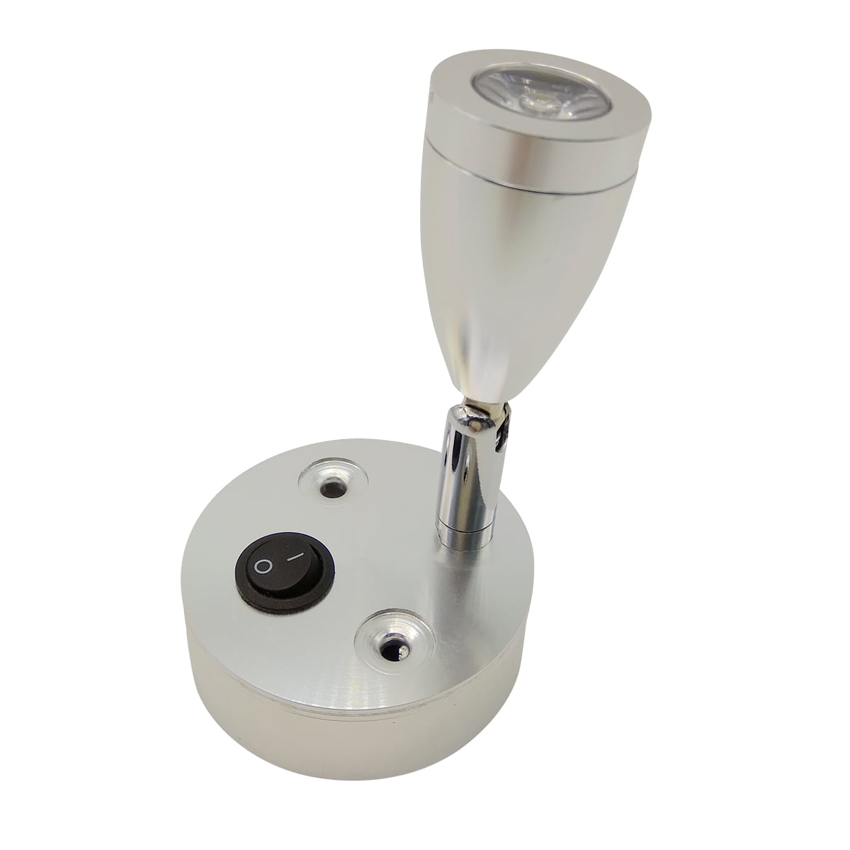 LED Reading Lights with Brushed Nickel Lampshade Warm Lighting Chart ...