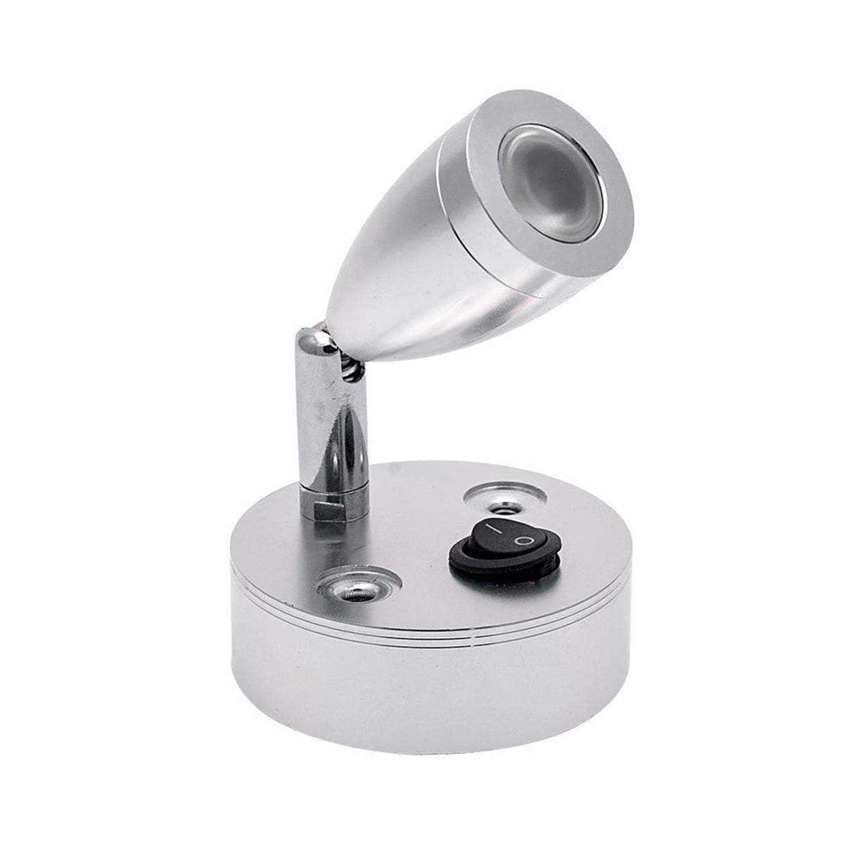 LED Reading Lights with Brushed Nickel Lampshade Warm Lighting Chart ...