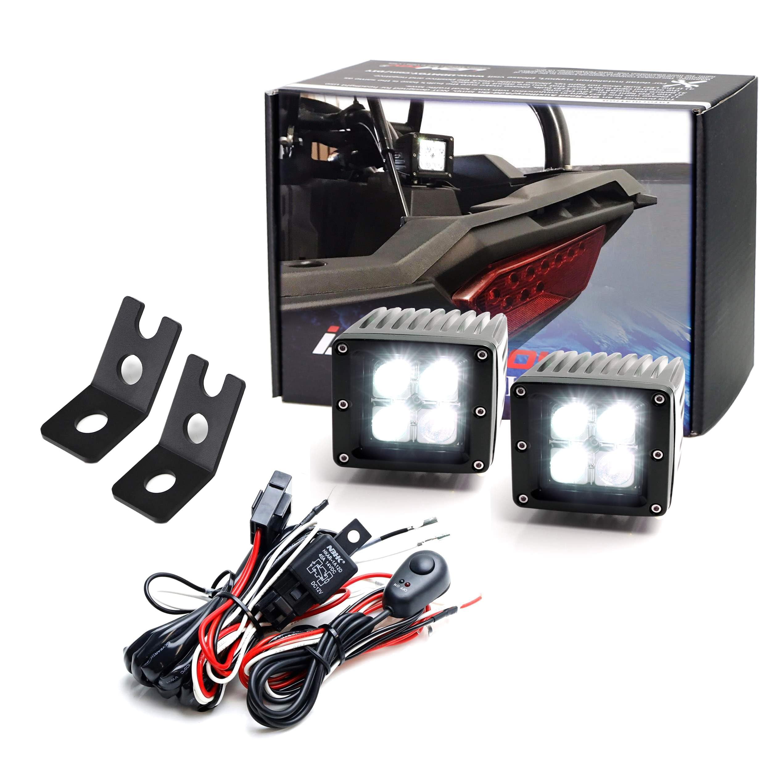 LED Rear Backup/Reverse/Search Light For 2014-up Polaris RZR XP 1000 ...