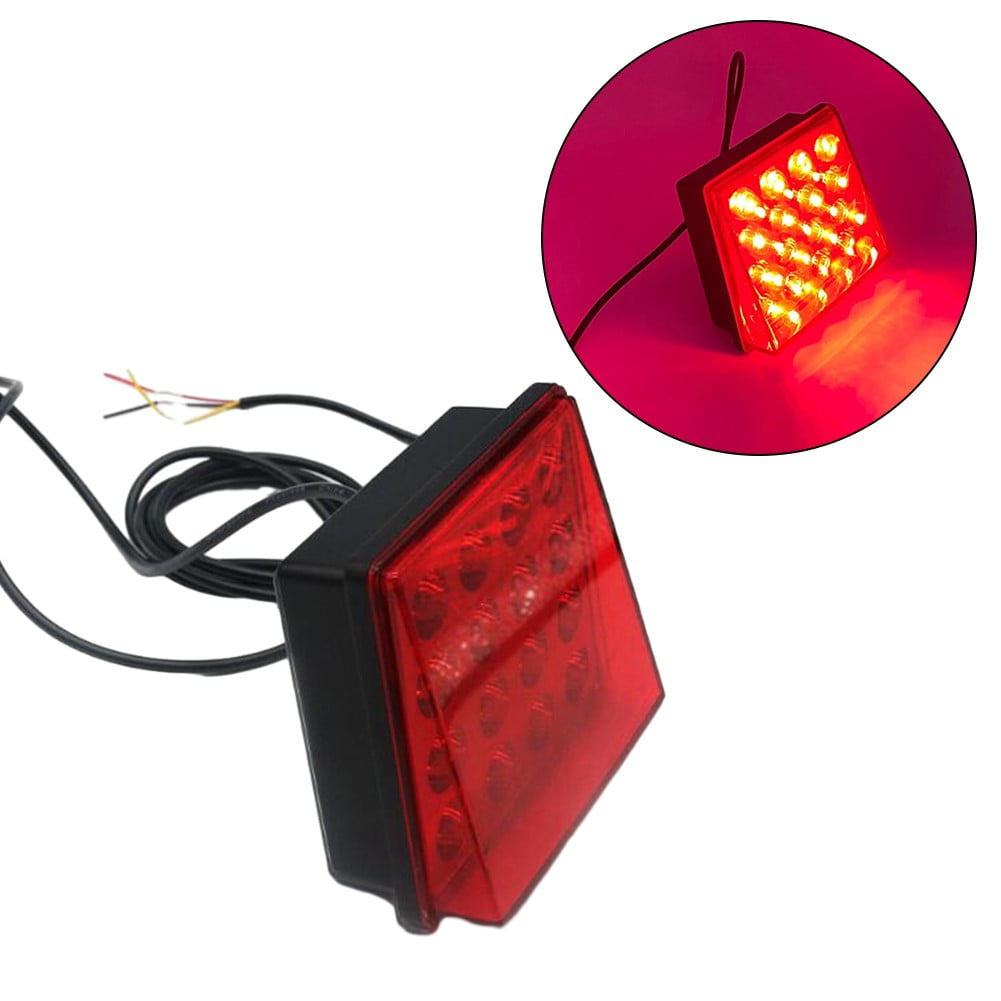 Led Rear Brake Fog Light, Square for Pilot Light, Rear Lip Bumper Lamp ...