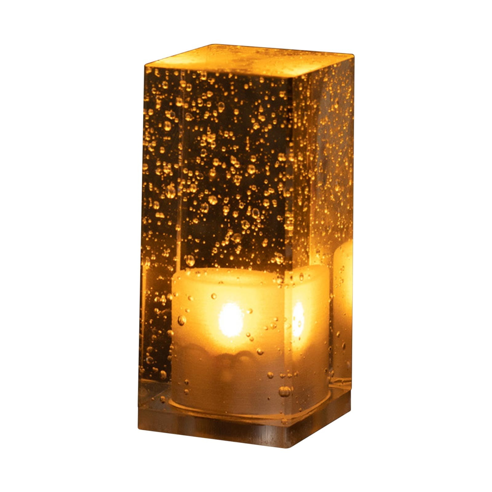 LED Rechargeable Crystal Table Lamp | Portable Bar Desk Light ...