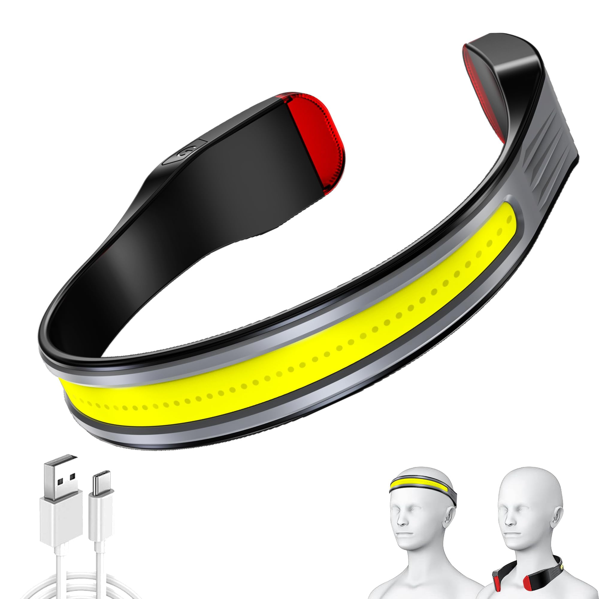 LED Rechargeable Headlamp,Book Light for Reading in Bed, Neck Light,230 ...