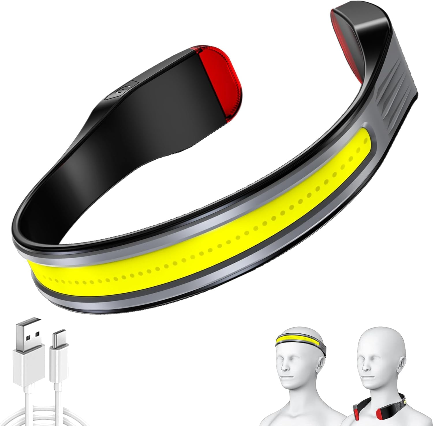 LED Rechargeable Headlamp,Book Light for Reading in Bed, Neck Light,230 ...