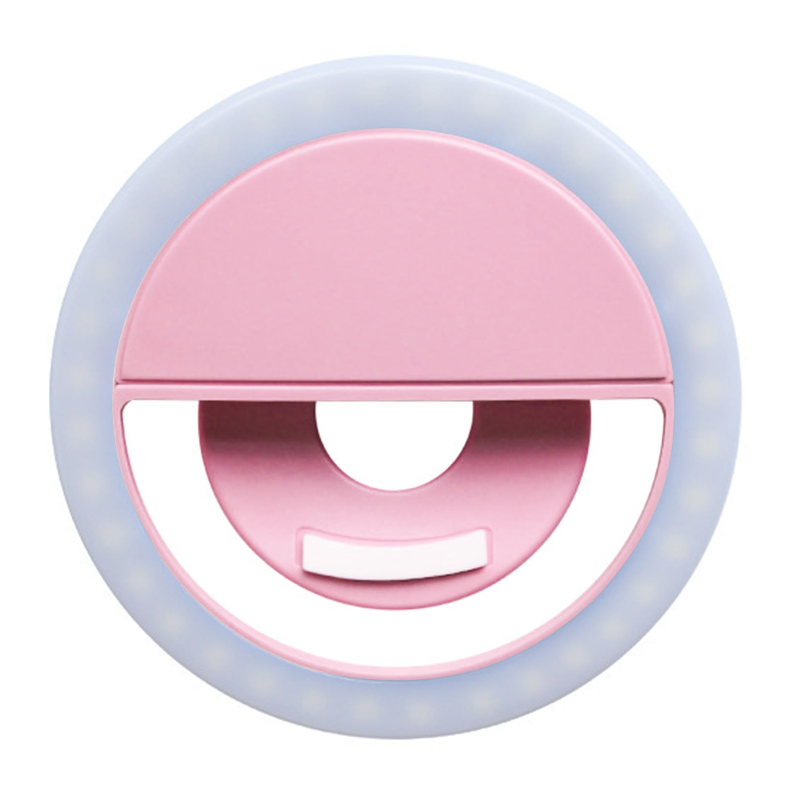 LED Rechargeable Selfie Fill Light 3 Modes Clip-on Round Beauty Ring ...